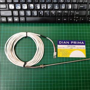 Jual Promo Sensor Suhu RTD PT100 Ohm Dia 4mm L 150mm Drat M6 + Kabel ...