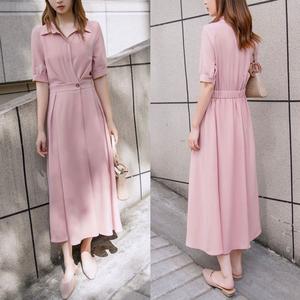 Jual V 9T PLAN DRESS KOREAN SIMPLE BASIC FORMAL SOPAN RAPI KERAH KERJA ...