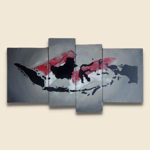 Jual Lukisan panel minimalis peta Indonesia - Kota Denpasar - rudi ...