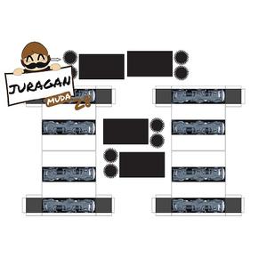 Jual .. DIY Miniatur Papercraft Lokomotif CC 206 Edisi HUT RI 76 ...