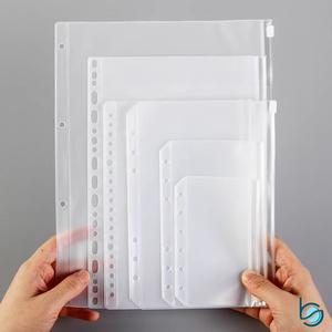 Jual Terlaris- Zipper Binder A6/A7/A5/B5 6-Hole Pvc Transparent Hand ...