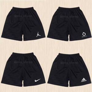 Jual Celana Pendek Pria Sport Gym Olahraga Boxer Hitam Polos Uniseks ...