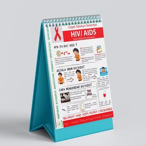 Jual Poster Promosi Kesehatan Model Kalender Duduk (Kalender Meja ...