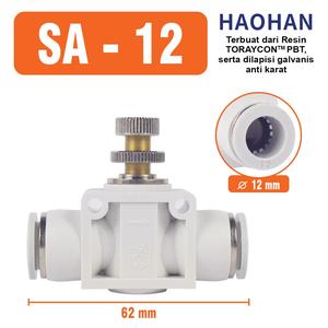 Jual Flow Speed Control Valve Fitting Pneumatic Kran Slip Lock Selang ...