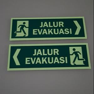 Jual \NEW/ Rambu Jalur Evakuasi - Exit 30cm x 15cm Akrilik + Sticker Fosfor - Jakarta Barat ...