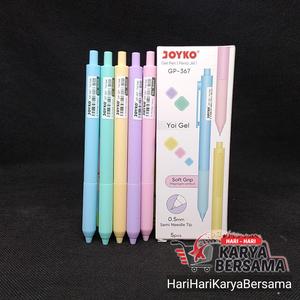 Jual JOYKO GEL PEN GP-367 PULPEN YOI GEL 0.5MM BLACK WARNA RANDOM ISI ...