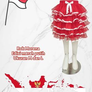 Jual I Cp Rok Merah Putih / Rok Edisi 17 Agustus / Rok Lucu Anak / Rok ...
