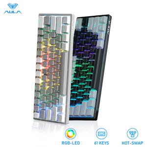 Jual Aula F3261 61 Keys Wired Keyboard Mekanik Rgb Hot Swappable ...