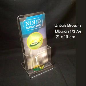 Jual Tempat brosur Akrilik - Acrylic standing leaflet - Ukuran ...