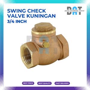 Jual 3/4" Swing Check Valve Kuningan Brass Klep Tabok One Way 3/4 Inch - Jakarta Barat - DUNIA ...