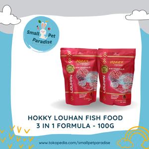 Jual ORIGINAL MAKANAN IKAN LOHAN HOKKY 3 IN 1 FORMULA LOUHAN FISH FOOD ...
