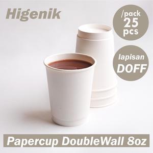 Jual DLP Papercup Double Wall Putih Doff 8oz / Papercup Murah Gelas ...