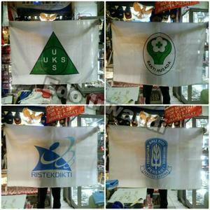 Jual TUY Bendera OSIS SMP Ukuran 90 cm x 135 cm Bahan Satin Ready Stock ...