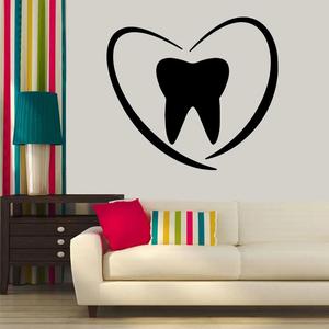 Jual Cartoon Tooth Decal Removable Vinyl Mural Poster For Kids - Kota ...