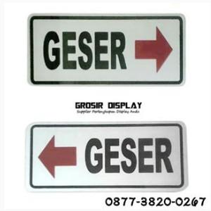 Jual Stiker Geser Kanan Dan Geser Kiri Set Peringatan Petunjuk Pintu ...