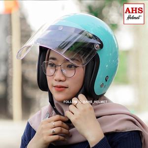 Jual HELM RETRO DAG02 BOGO DEWASA FULL LEHER SOLID ORIGINAL STANDARD ...