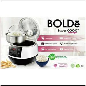 Jual BOLDE Super Cook Less Sugar/BOLDE Rice Cooker 1 Liter Low Carbo ...