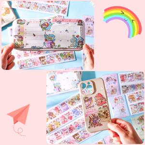 Jual Stiker panjang kartun lucu motif Sticker dekor aesthetic karakter ...