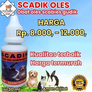 Jual ORIGINAL scadik oles 30 ml obat oles scabies gudik kutu jamur ...