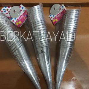 Jual cetakan kue kerucut cum cum JUMBO rhum horn roti keong Pastry isi ...