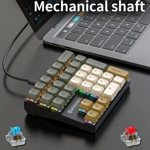 Jual 33 Key Wired Mechanical Numeric Keypad With Multicolor Lights S ...