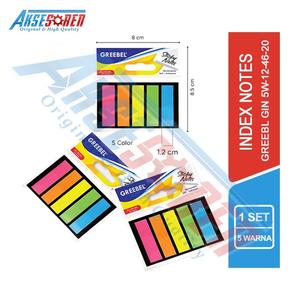 Jual Pembatas Kertas Greebel / Index Notes / Stiky / Penanda Halaman ...