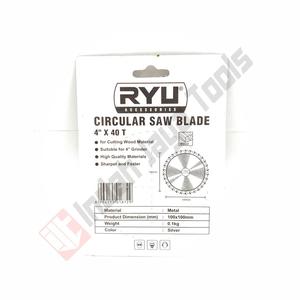 Jual terbaru ryu circular saw blade 4" x 40t - mata pisau gergaji ...