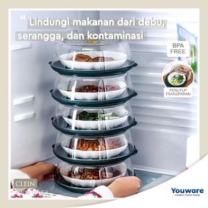 Jual Youware - Clein Food Cover Stacking Rack / Penutup Makanan Plastik ...