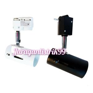Jual Kap Lampu Sorot Rel Track E27 / Plafon Rel Hitam Putih E27 - Kab ...
