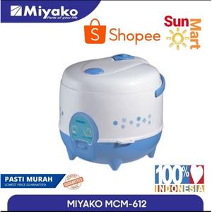 Jual Magic Com Miyako 612 MCM-612 Biru putih 1.2 Liter - Kota Surabaya ...