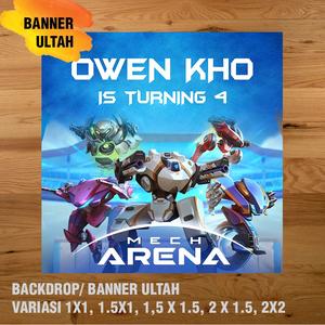 Jual MECH ARENA BANNER/ BACKDROP/ SPANDUK ULANG TAHUN UL-TAH - Kota ...