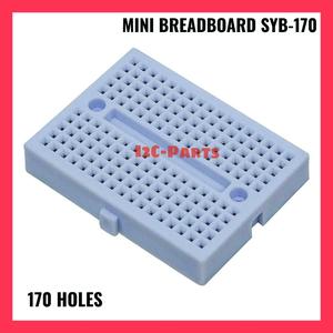Jual SYB-170 Mini Breadboard 170 Hole Solderless PCB Circuit Board ...