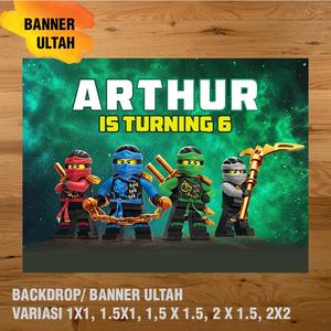 Jual NINJAGO BANNER/ BACKDROP/ SPANDUK ULANG TAHUN UL-TAH - Kota Medan ...