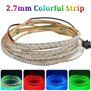Jual Ultra Narrow 2.7mm WS2812 LED Strip Individually Addressable Smart ...