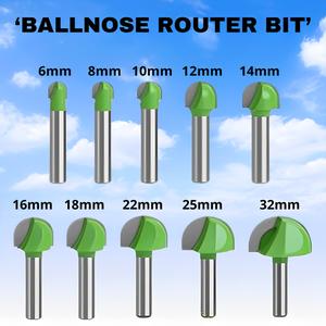 Promo Mata router kayu round bit mata profil setengah lingkaran shank ...