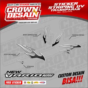 Jual Striping Vario 125 New 2023 Desain Api Transparan - Stiker ...