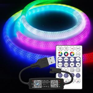 Jual WS2811 Round Reticulate Neon LED Strip 360 Degree Smart RGBIC ...