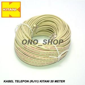 Jual Kabel Telepon Kitani (RJ11) 20 Meter - Kab. Tangerang - elankenken ...