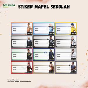 Promo Stiker Label Mapel Sekolah Karakter isi 40pcs - Kota Tangerang ...