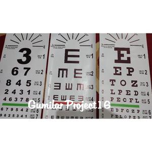 Jual SNELLEN CHART / TEST MATA - Huruf, Snellen Chart - Jakarta Timur ...