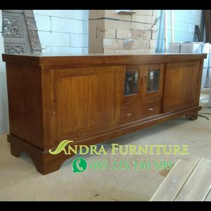 Jual Buffet Tv Minimalis Pintu Sliding Kayu Jati Ukuran 2 Meter - Kab ...