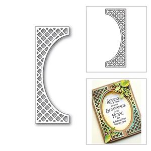 Jual New 2021 Oval Lattice Arched Border Frame Metal Cutting - Kota ...