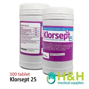 Jual KLORSEPT 25 / TABLET DESINFEKTAN KLORSEPT / DESINFEKTAN LANTAI ...