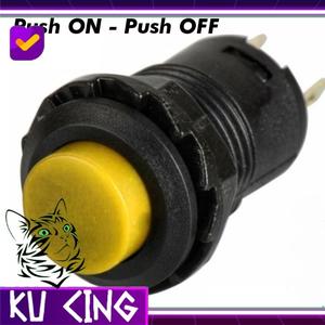 Jual SAKLAR BULAT POWER PUSH ON OFF Self Locking Push Button Switch ...
