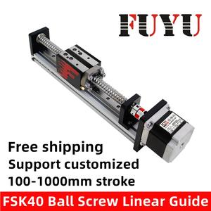 Jual FUYU FSK40 V2.0 Linear Guide Stage Rail Motion Slide Table Ball ...