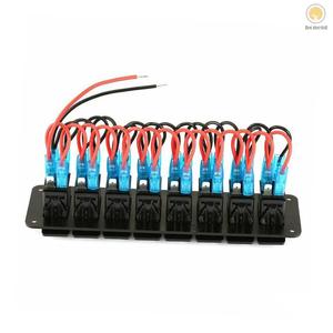 Jual Panel Saklar Rocker Kapal Laut 8gang Panel Saklar LED RV ...