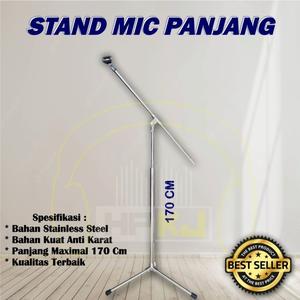 Jual STAND MIC STAINLESS STEEL PANJANG stand microphone stainless ...
