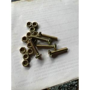 Jual BMK M6 x 30 - BAUT MUR BESI KUNING KUNCI 10 PANJANG 3 CM DRAT ...