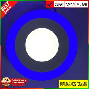 Jual lampu downlight led 2 warna 6 watt bulat IB plafon putih biru-3 ...