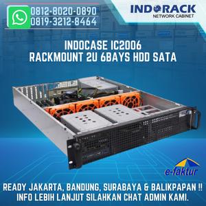 Jual RACKMOUNT CASE 2U IC2006 6 BAY HDD SATA Casing Server - Kota ...
